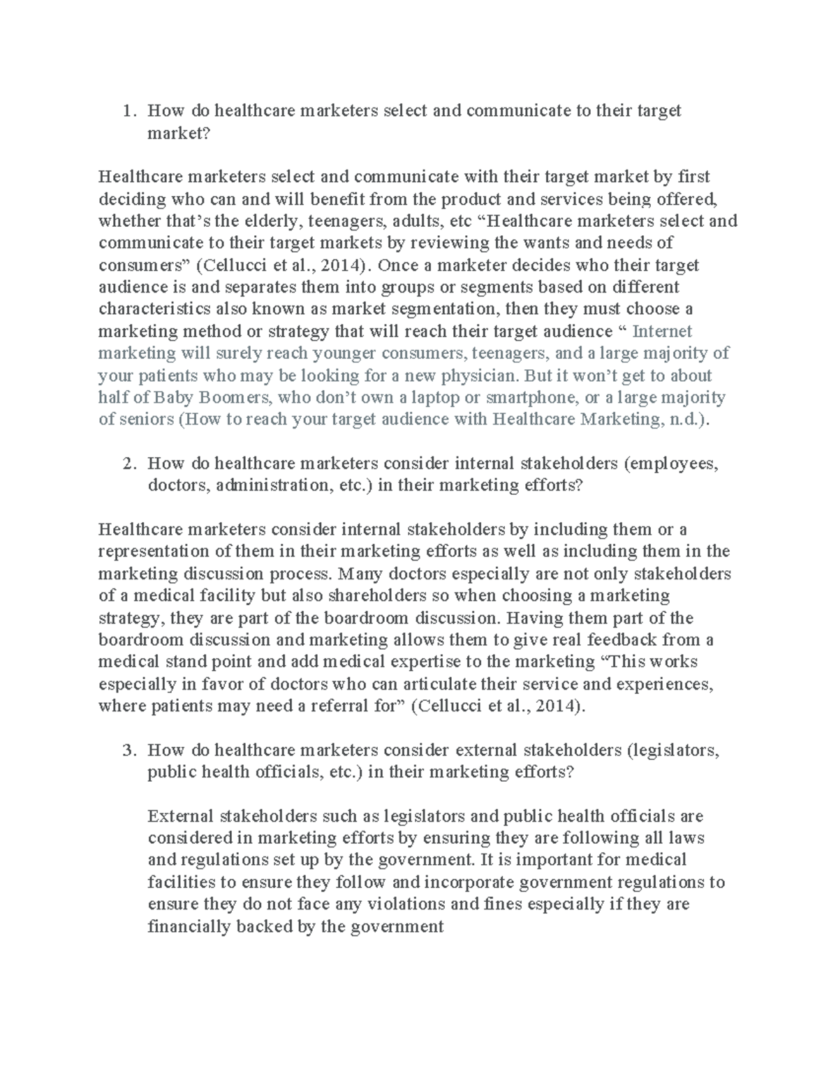 IHP 510 Discussions - module assignment - 1. How do healthcare ...