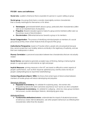 Lecture 5 - notes - Lecture 5 - attitudes and persuasion Attitudes ...