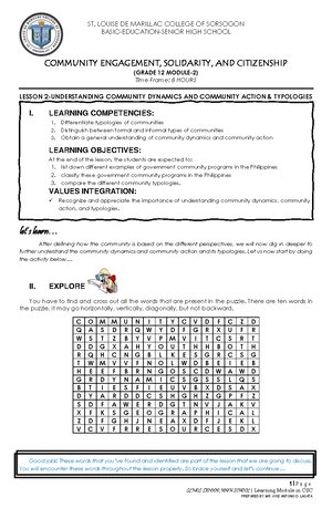 CSC Module 3 - 1 | P a g e SLMCS SENIOR HIGH SCHOOL | Learning Module ...