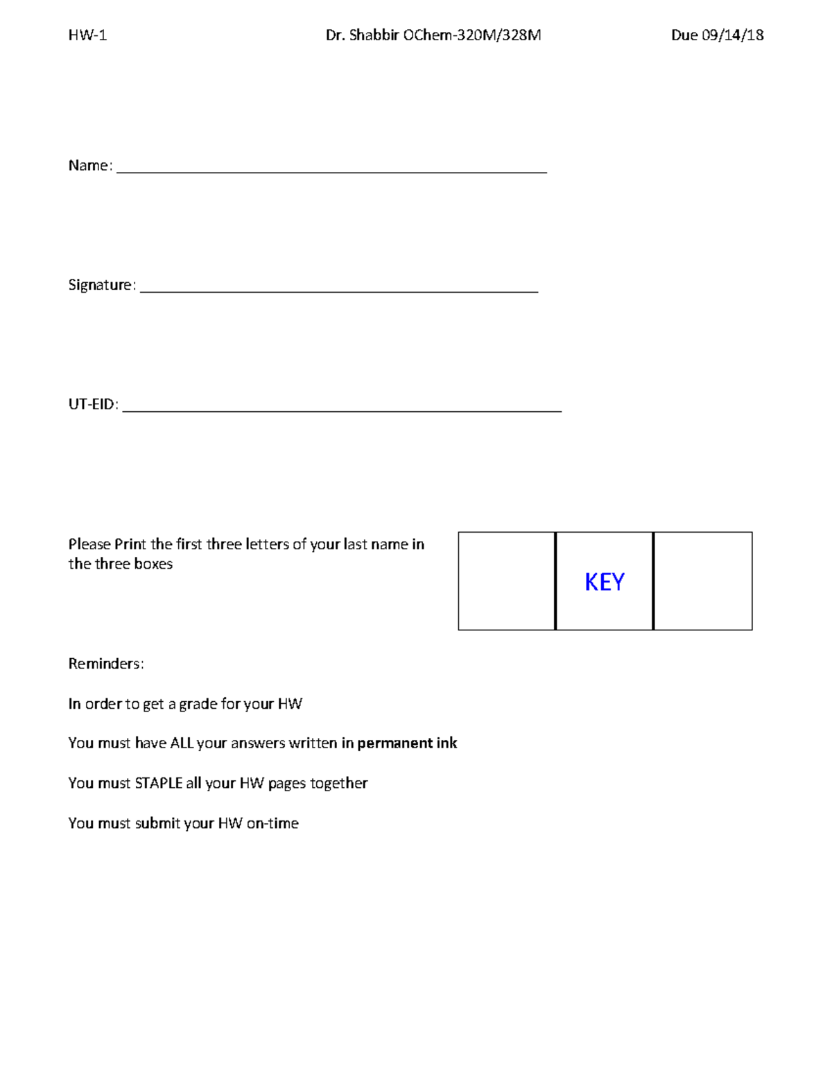 HW 1 Key Homework 1 Key General Chemistry Hybridization hw-1-key-homework-1-key-general-chemistry-hybridization