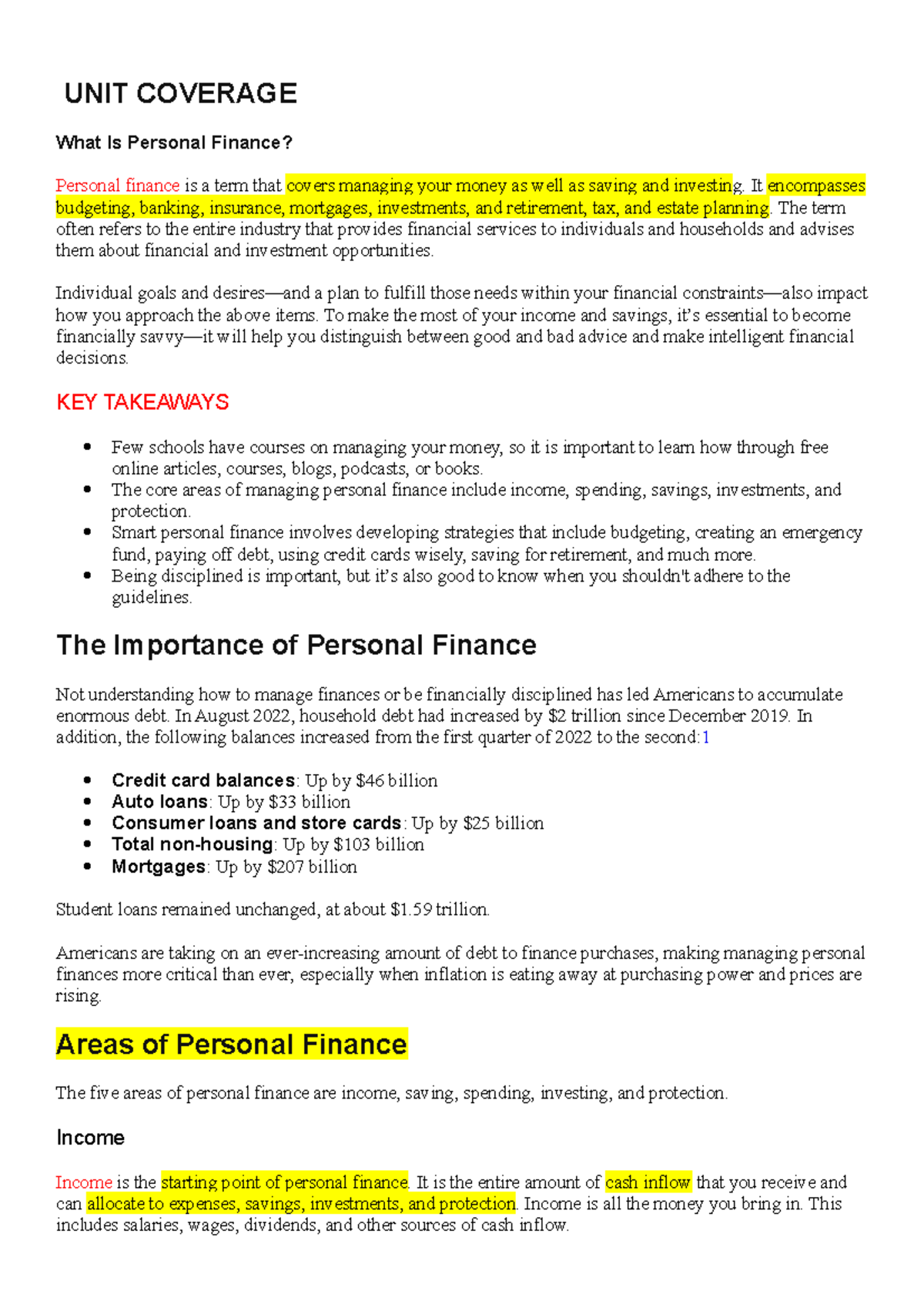 UNIT- Coverage - read it carefully as you can - UNIT COVERAGE What Is ...