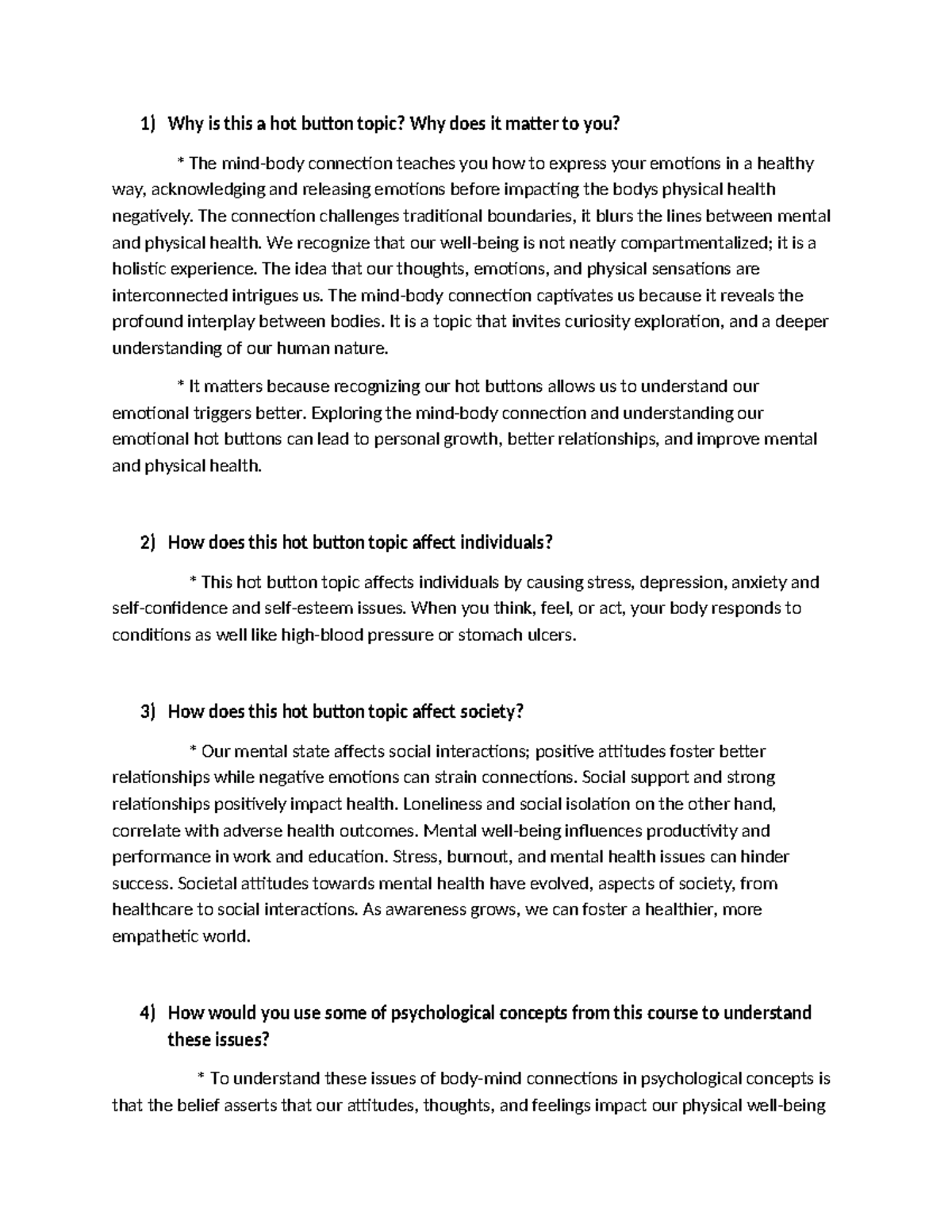 Why is this a hot button topic Why does it matter to you - The ...