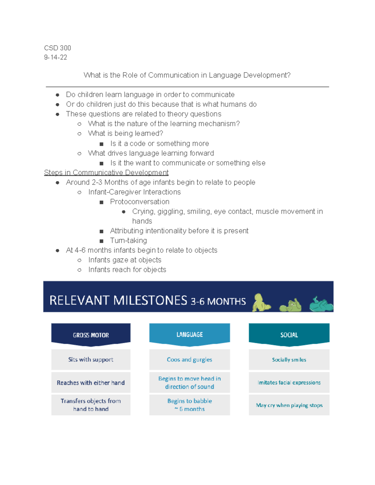 CSD 300 - The first section of the lecture notes Dr. Miller. - CSD 300 ...