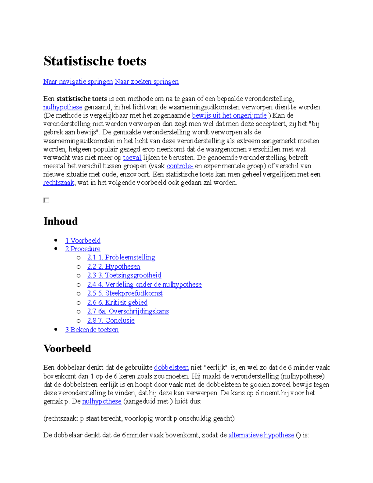 Statistiesche toets - (De methode is vergelijkbaar met het zogenaamde ...