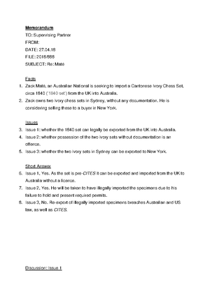 Sample of Letter of advice to a client - Dear Mr Cho, Thank you for ...
