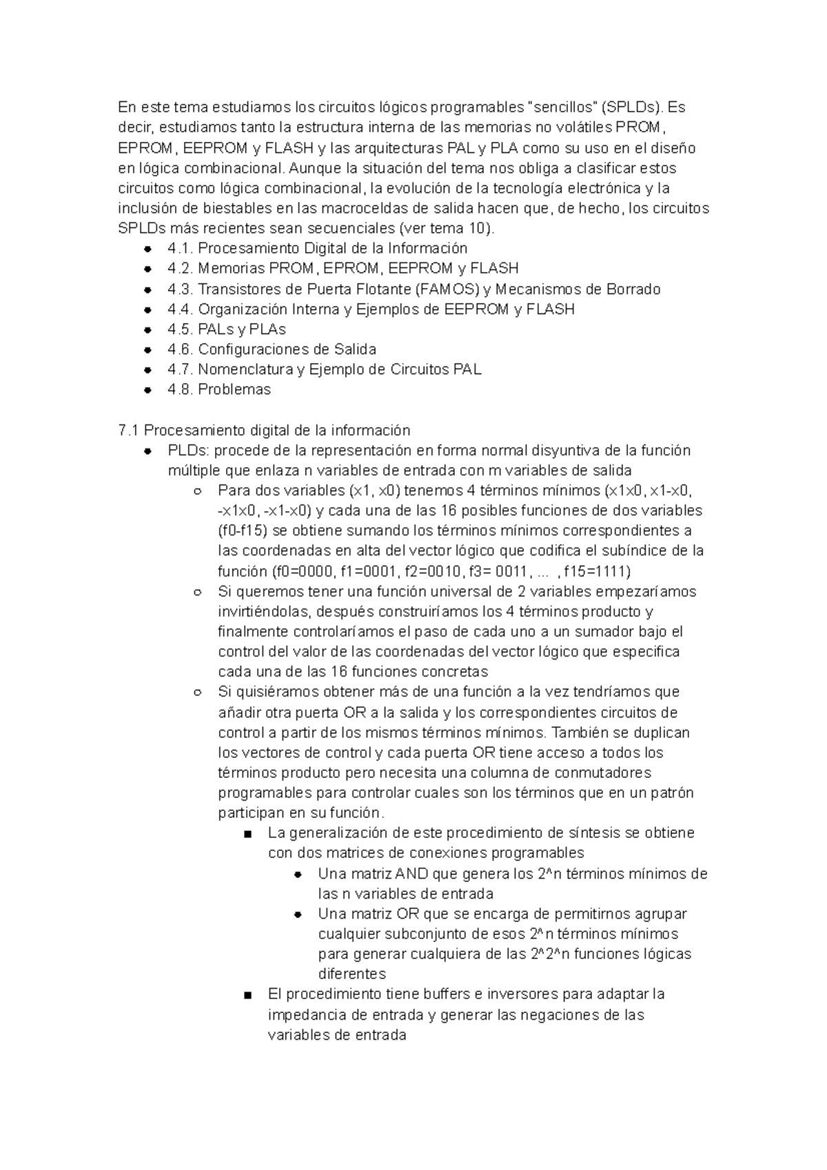 4. Logica Combinacional Programable - En este tema estudiamos los ...