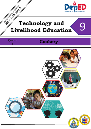 TLE Cookery 9 Q1 M5 - thank me later! - Technology and Livelihood Education 9 Cookery Quarter 1 ...