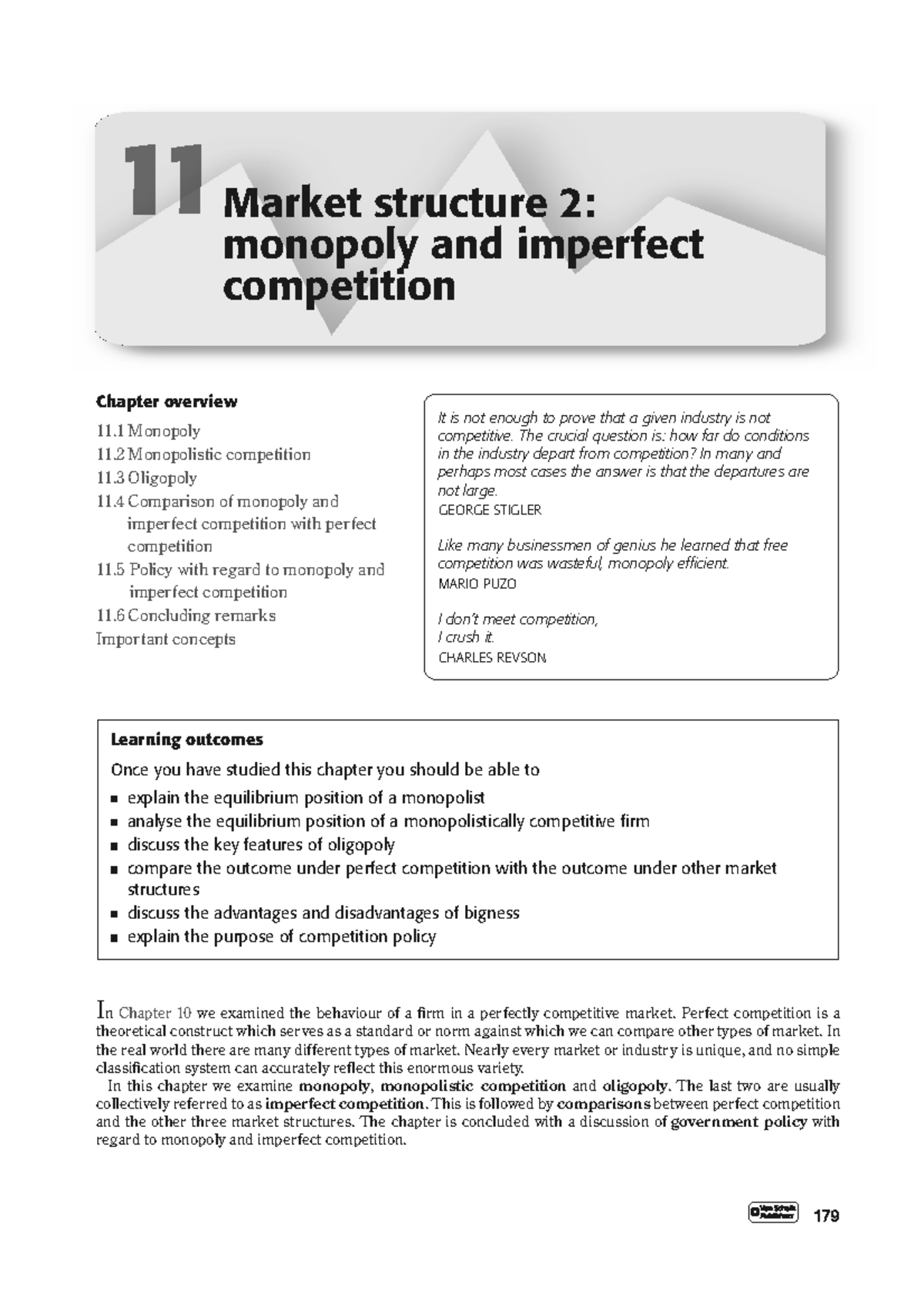 Market structure 2 monopoly and imperfect competition - Perfect ...
