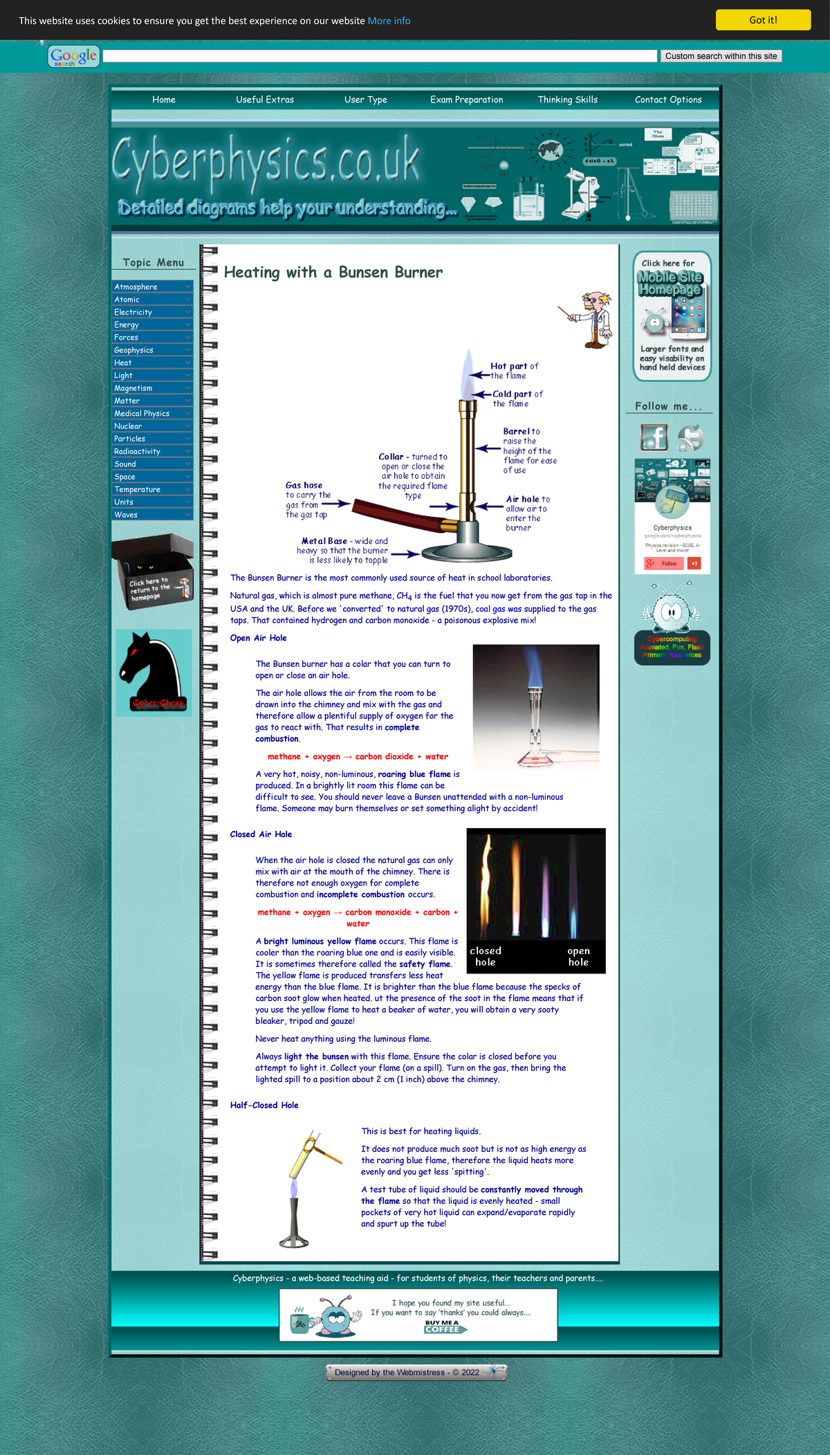 Physics revision GCSE and A Level Physics Revision Cyberphysics, the ...