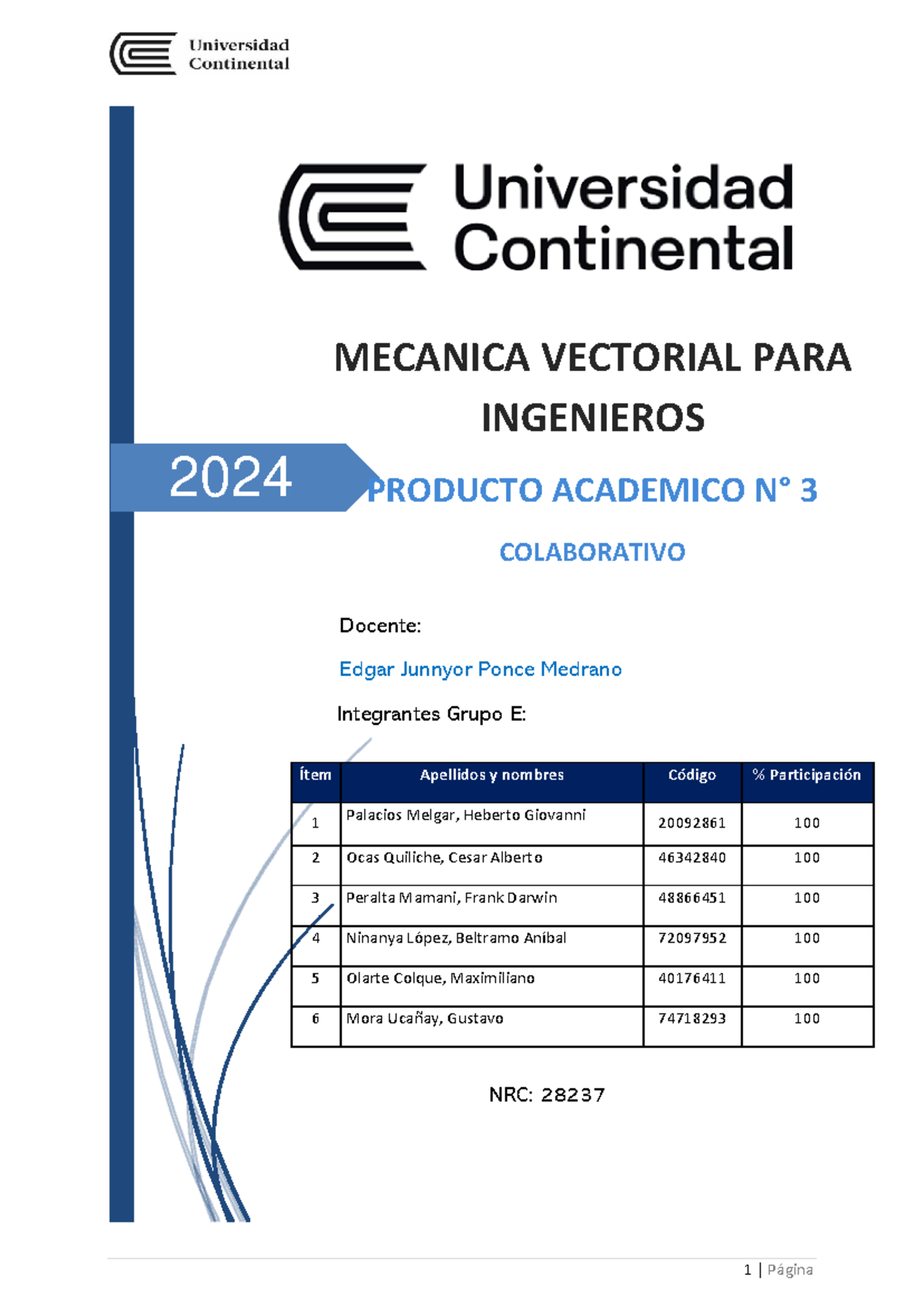 3. PROD. AcadéMICO 3 MVPI Grupo E NRC 28237 Rev. 01 - 2024 Ítem ...