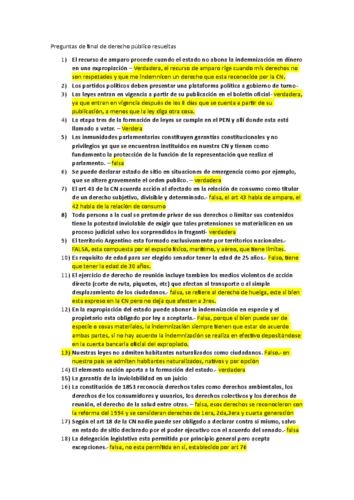 Preguntas de final de derecho público resueltas[ 7402] - Preguntas de final de derecho público ...