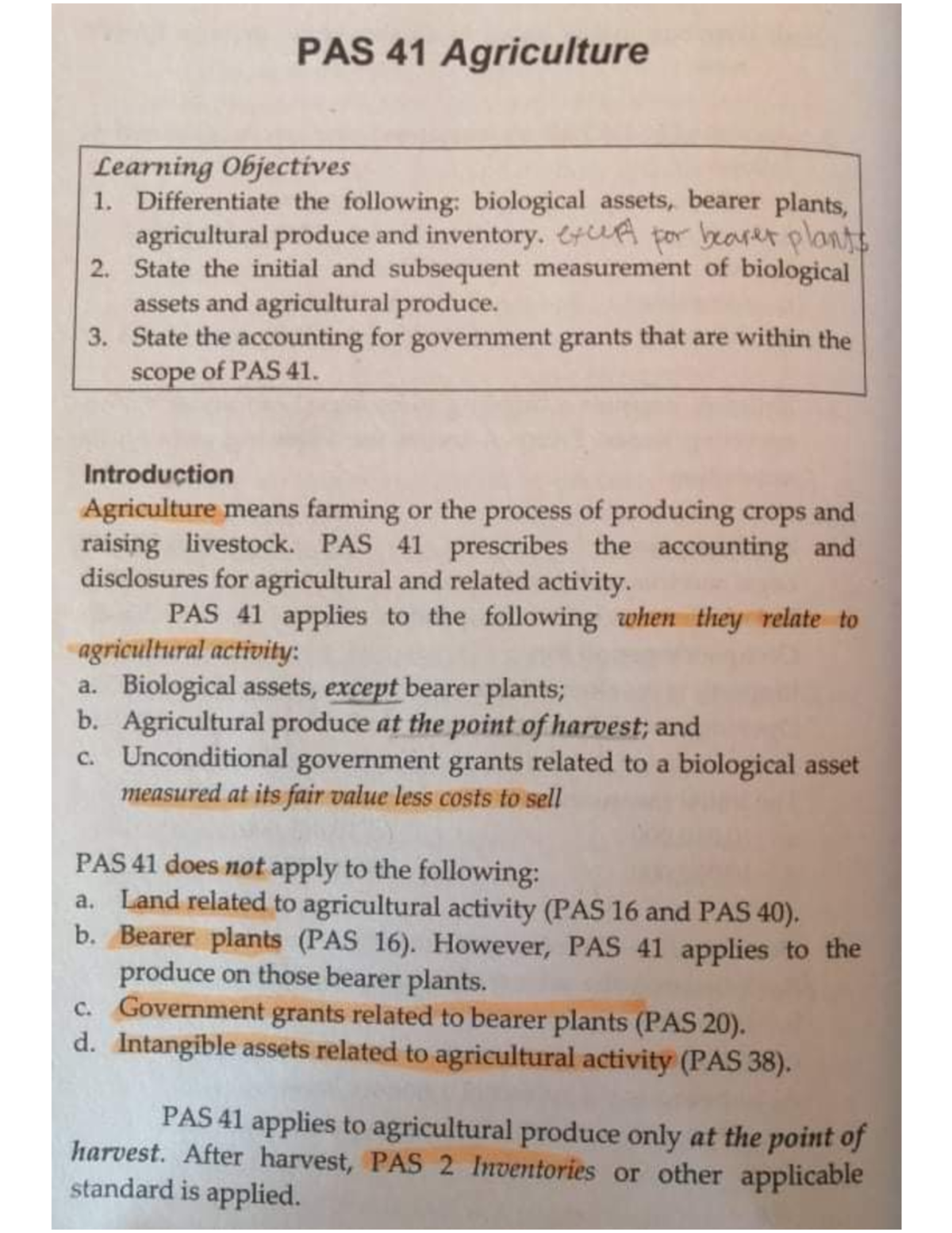 PAS-41 - Lecture notes 41 - Management Accounting - Foundation - Studocu