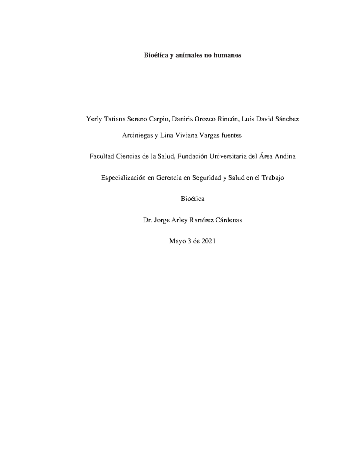 Eje 4 Bioetica andina fase 4 andina andina fase 4 andina fase 4 ...