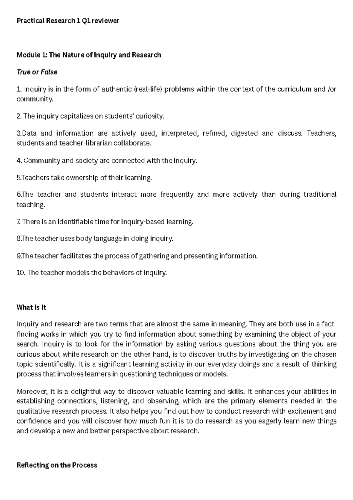 Practical Research 1 Q1 reviewer - Practical Research 1 Q1 reviewer ...