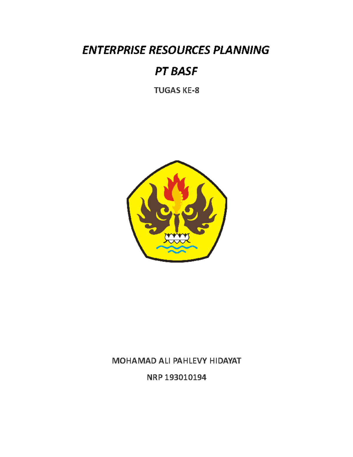 Rsume ERP PT BASF - Resume ERP PT BASF - ENTERPRISE RESOURCES PLANNING ...