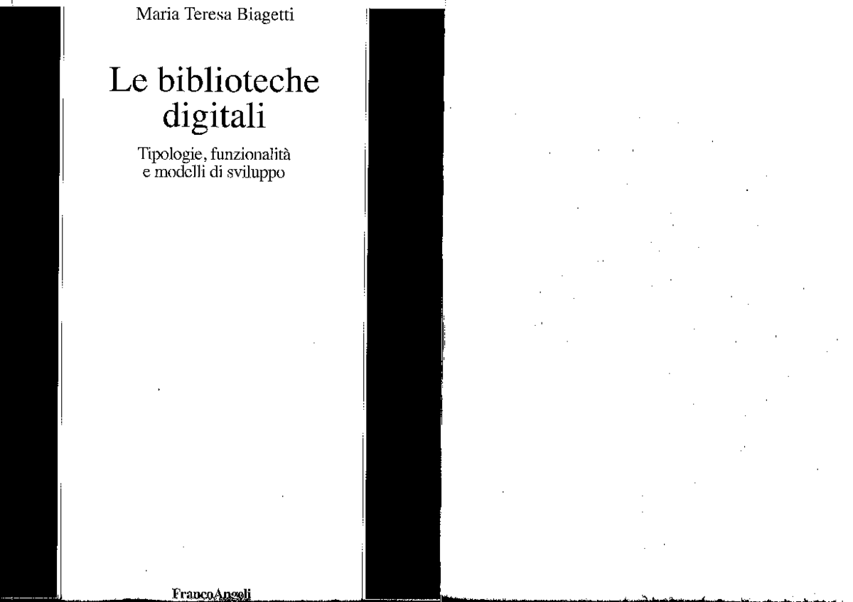 01 Biblioteche digitali - Storia - Studocu