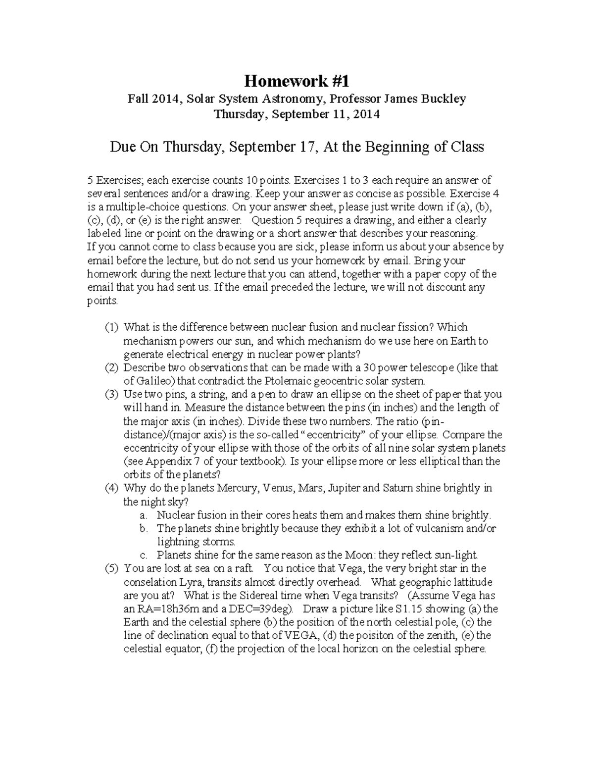 125 2014-2015 Homework 1 - Homework Fall 2014, Solar System Astronomy ...