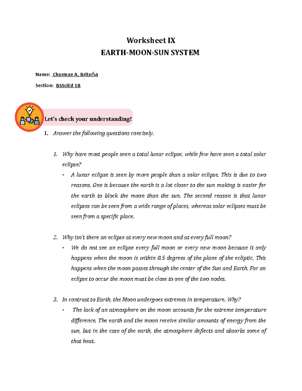 Worksheet 9 - hfvjnfdmkjvncfdkjvncm - Worksheet IX EARTH-MOON-SUN ...