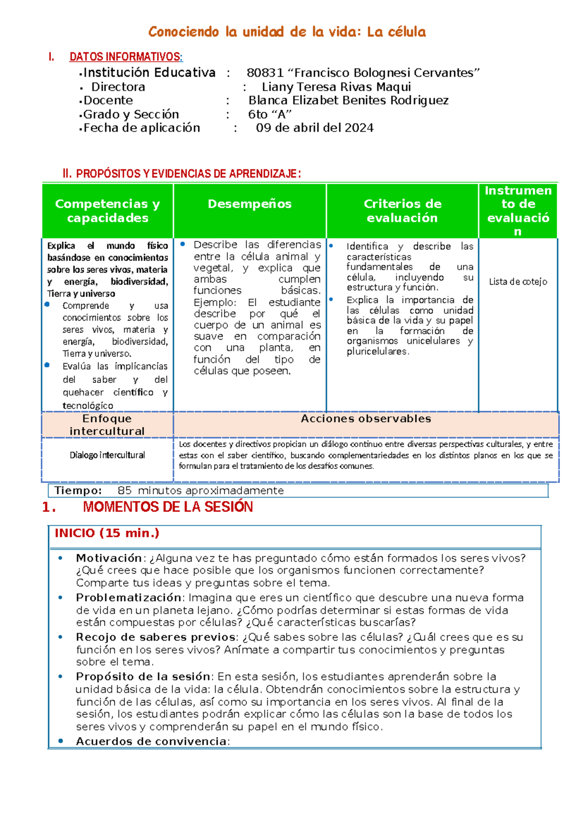 LA Celula CYT 09 Abril - Conociendo la unidad de la vida: La célula ...