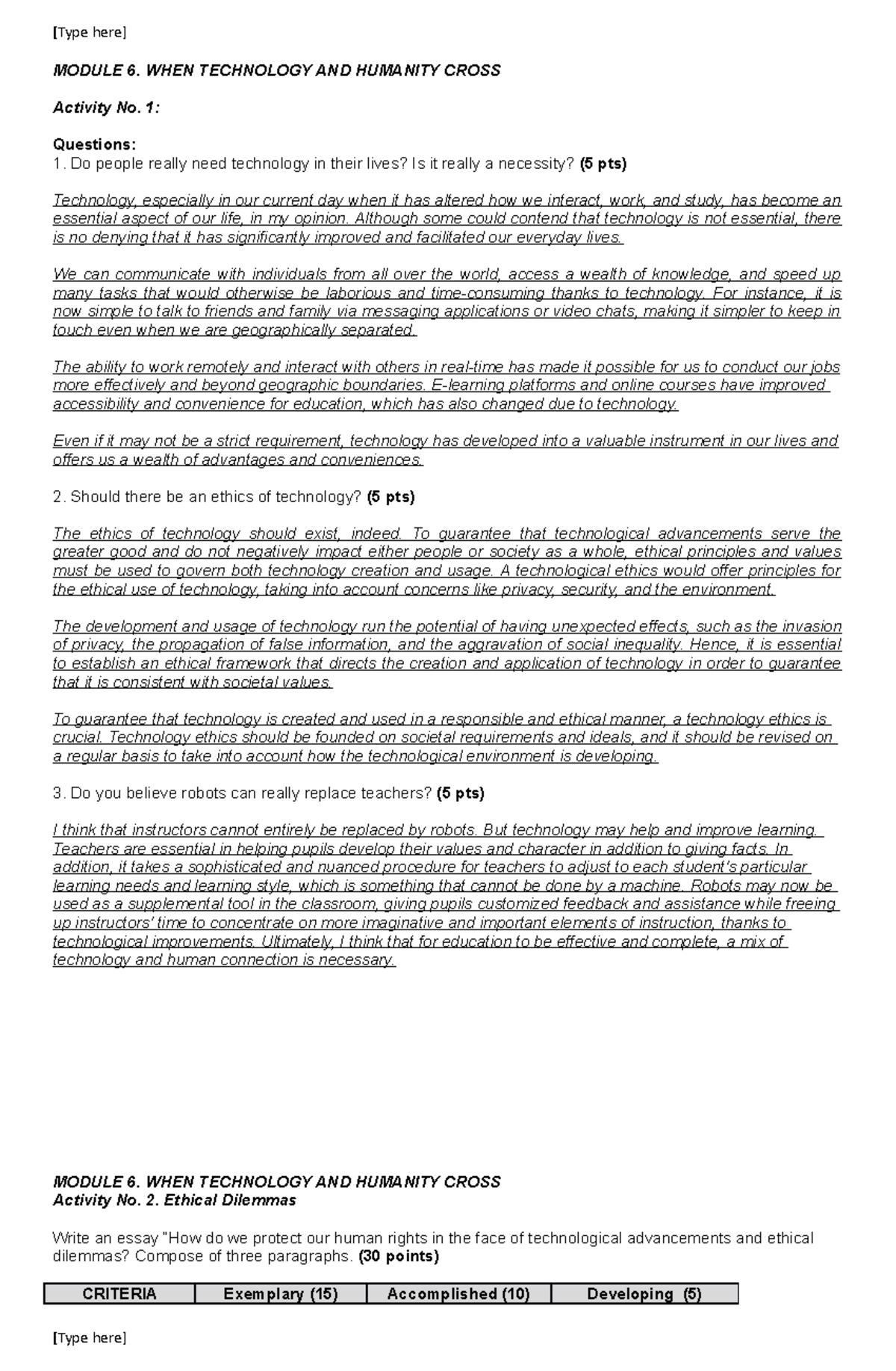 STS-MOD-6 - Science, Technology and Society Lecture Notes - MODULE 6 ...