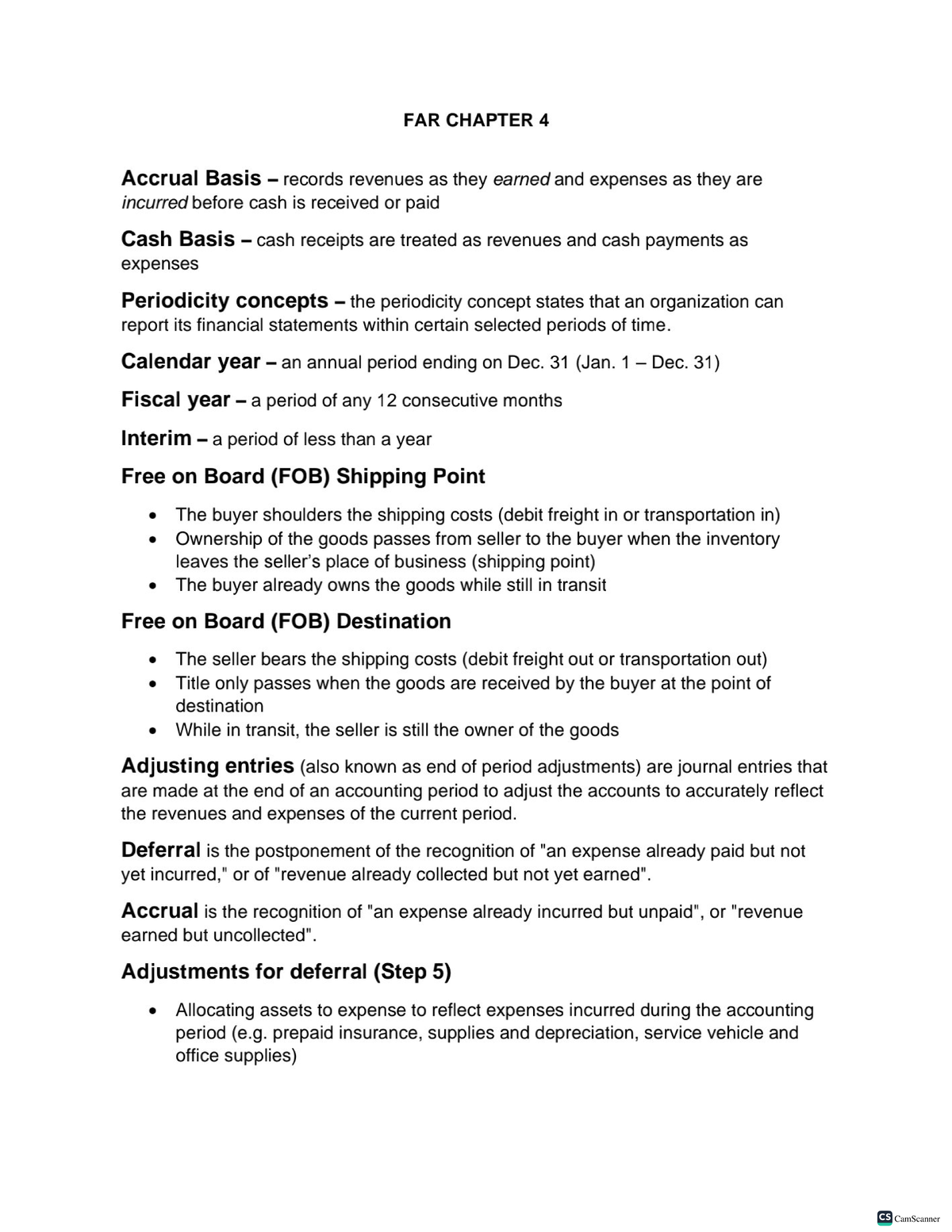 FAR Reviewer - Accountancy - Studocu