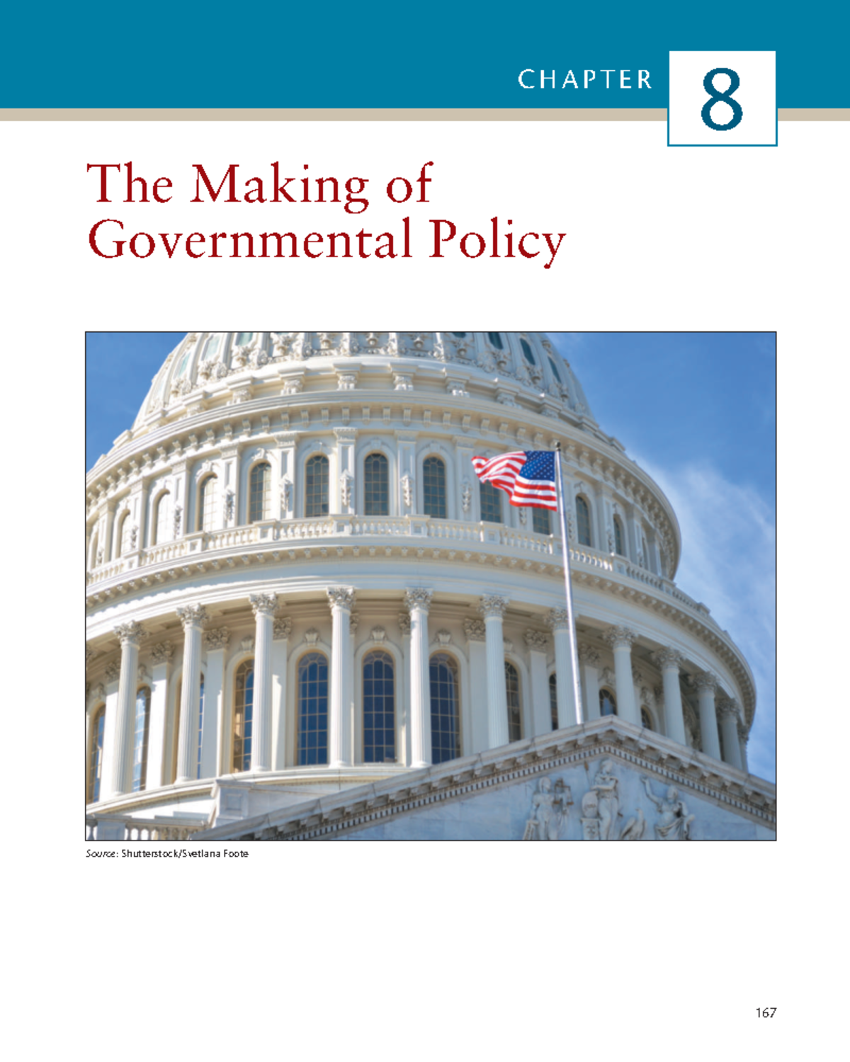 Chapter 8 Karger and Stoesz - 167 The Making of Governmental Policy C H ...