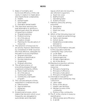 Prelim-OA - oral anatomy prelim - reviewer Posterior wall Posterior ...