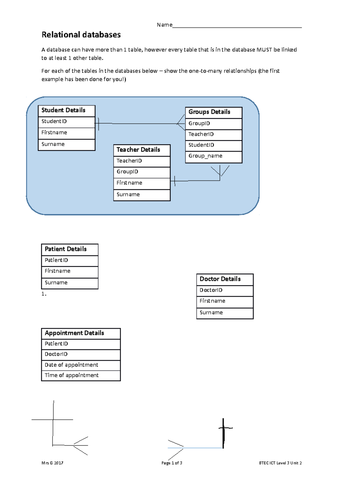 Relational-databases-practice - Name ...