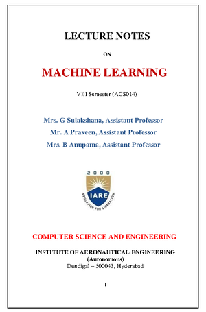 ML-UNIT-4 - machine learning notes - UNIT- Evolutionary learning in ...