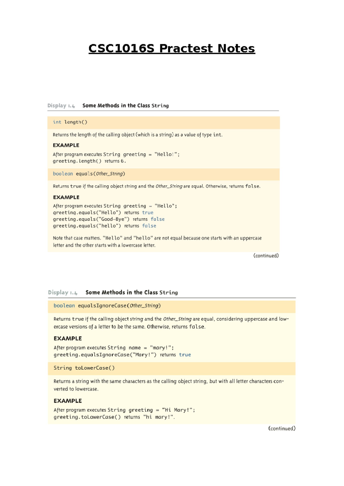 CSC1016S Pracnotes - Some helpful notes to aid in the 1st practical ...