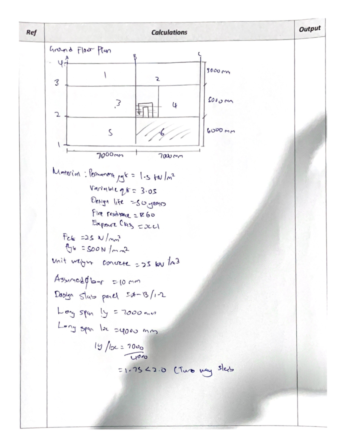 Ground Floor Slab 6 - Kerja slab - Reinforced Concrete Design - Studocu