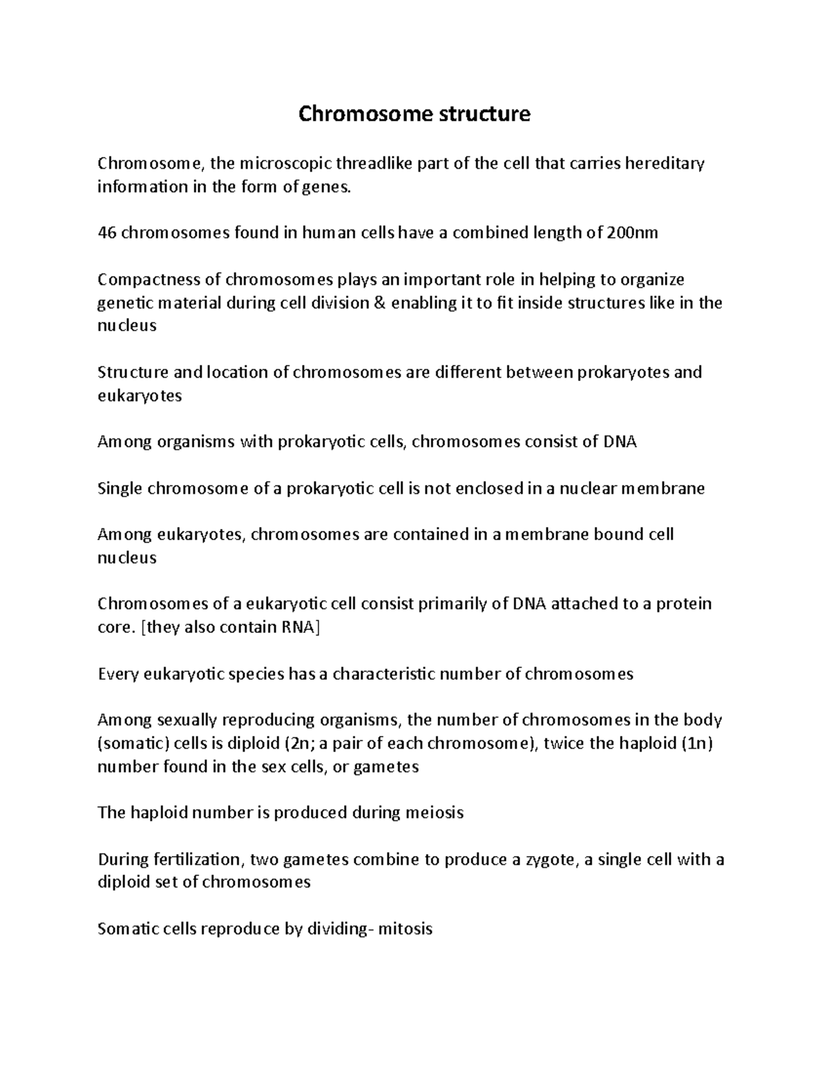 Chromosome structure - Chromosome structure Chromosome, the microscopic ...