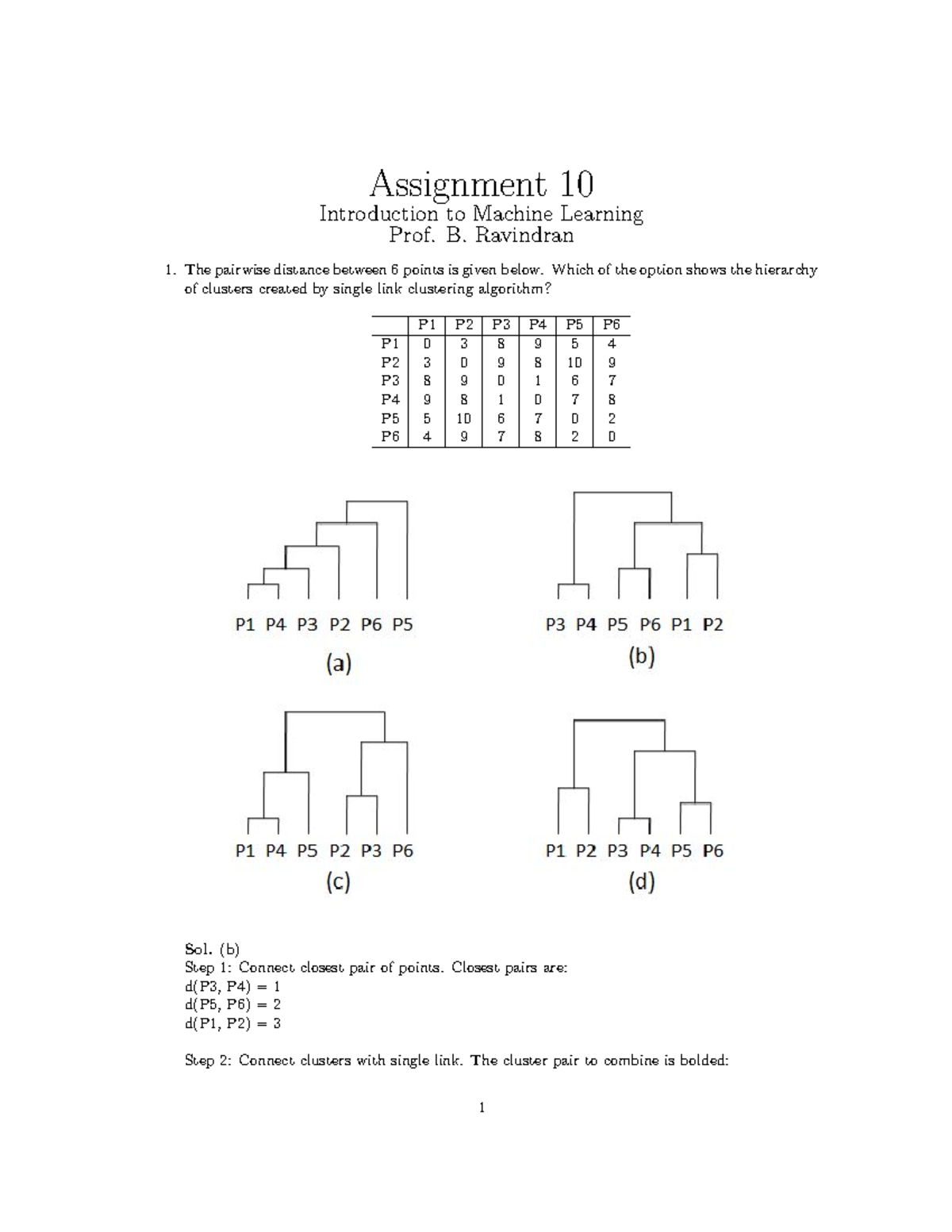 Assignment 10 Assignment 10 Introduction To Machine Learning Prof B Ravindran The Pairwise