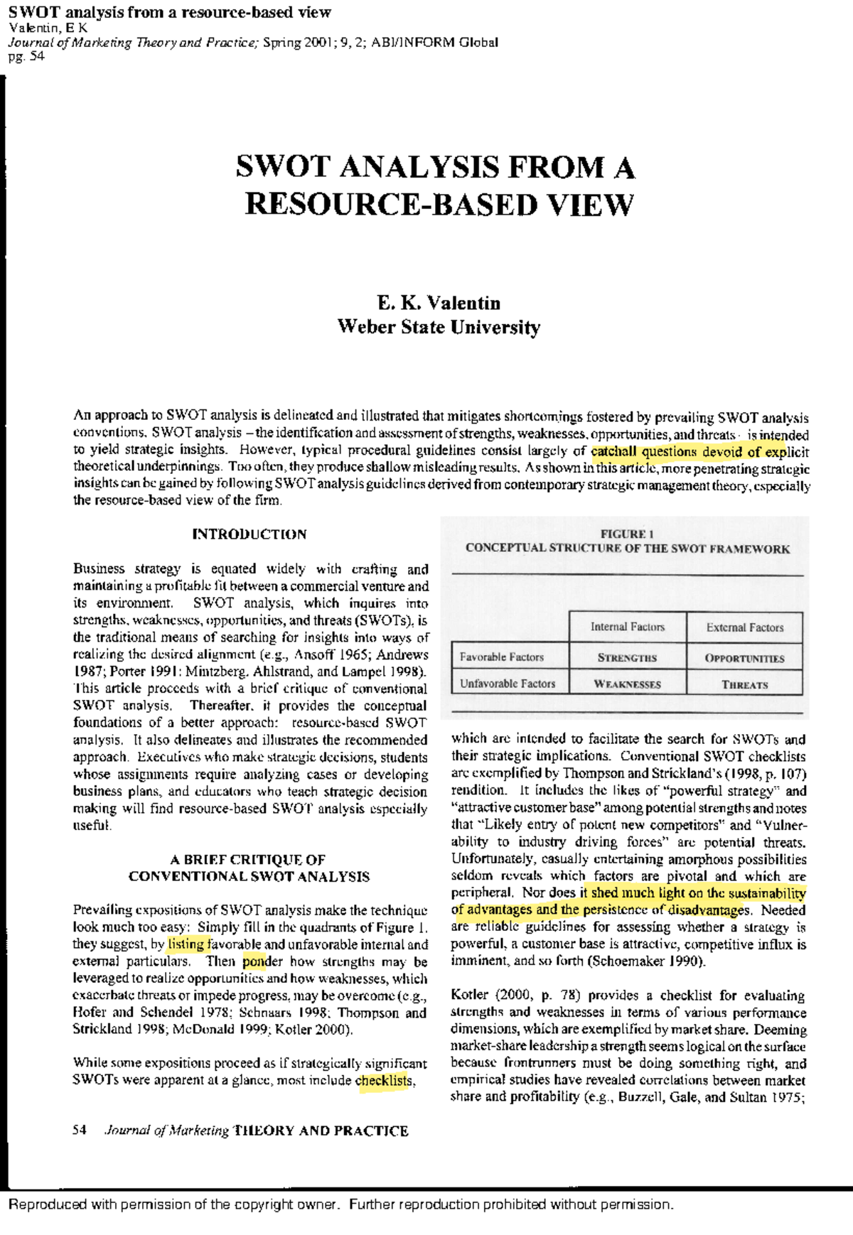03. Research Paper - Group #02 - International Strategy - SWOT analysis ...