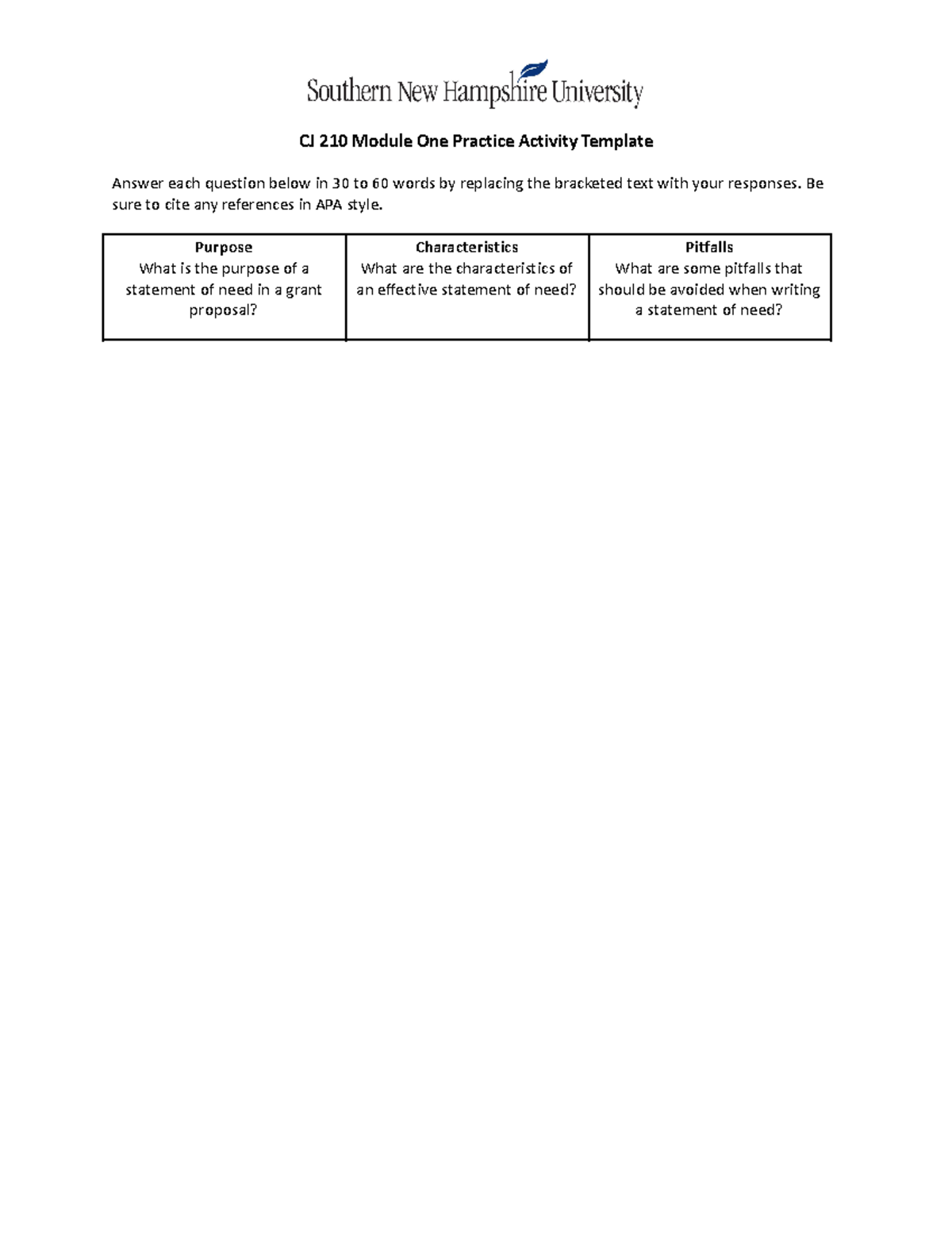 Corrections in the US 1-1 - CJ 210 Module One Practice Activity ...