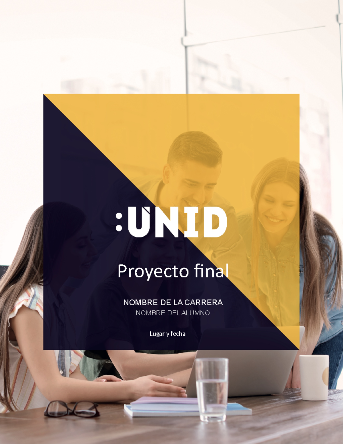 Formato de proyecto final editable - Lugar y fecha Proyecto final ...