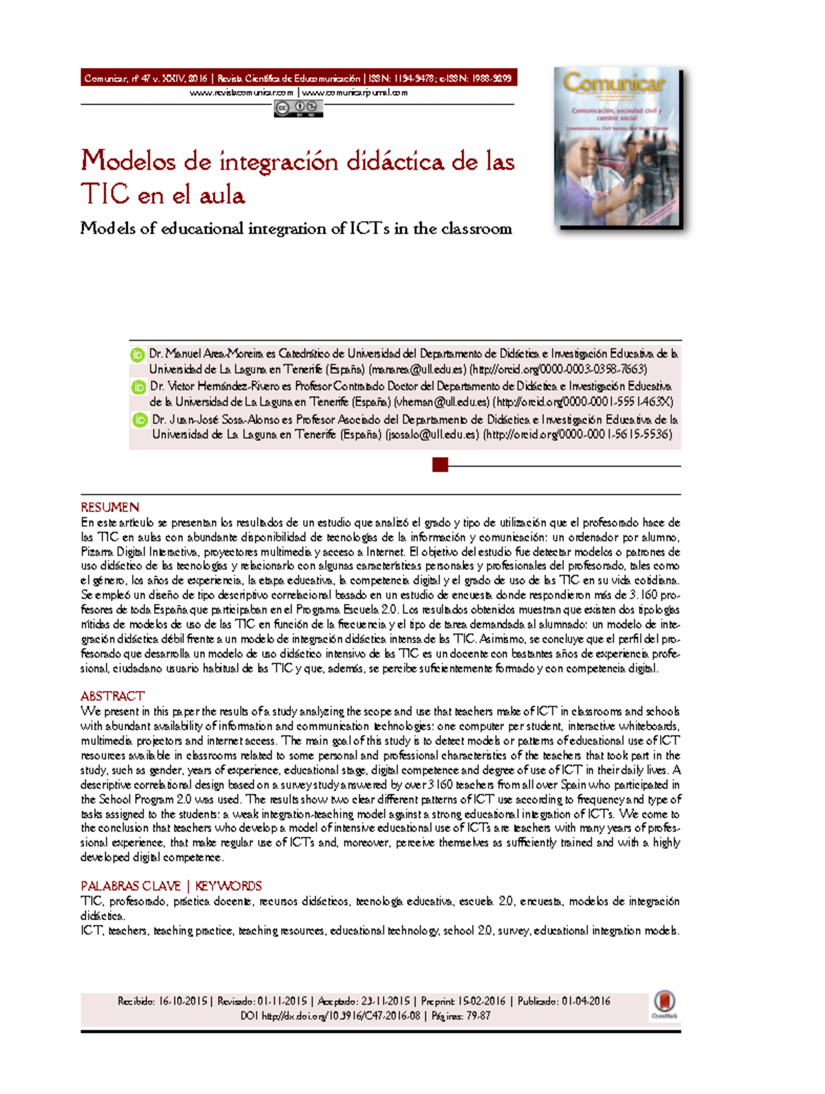 Modelos de integracion de TIC en el aula - Modelos de integración ...