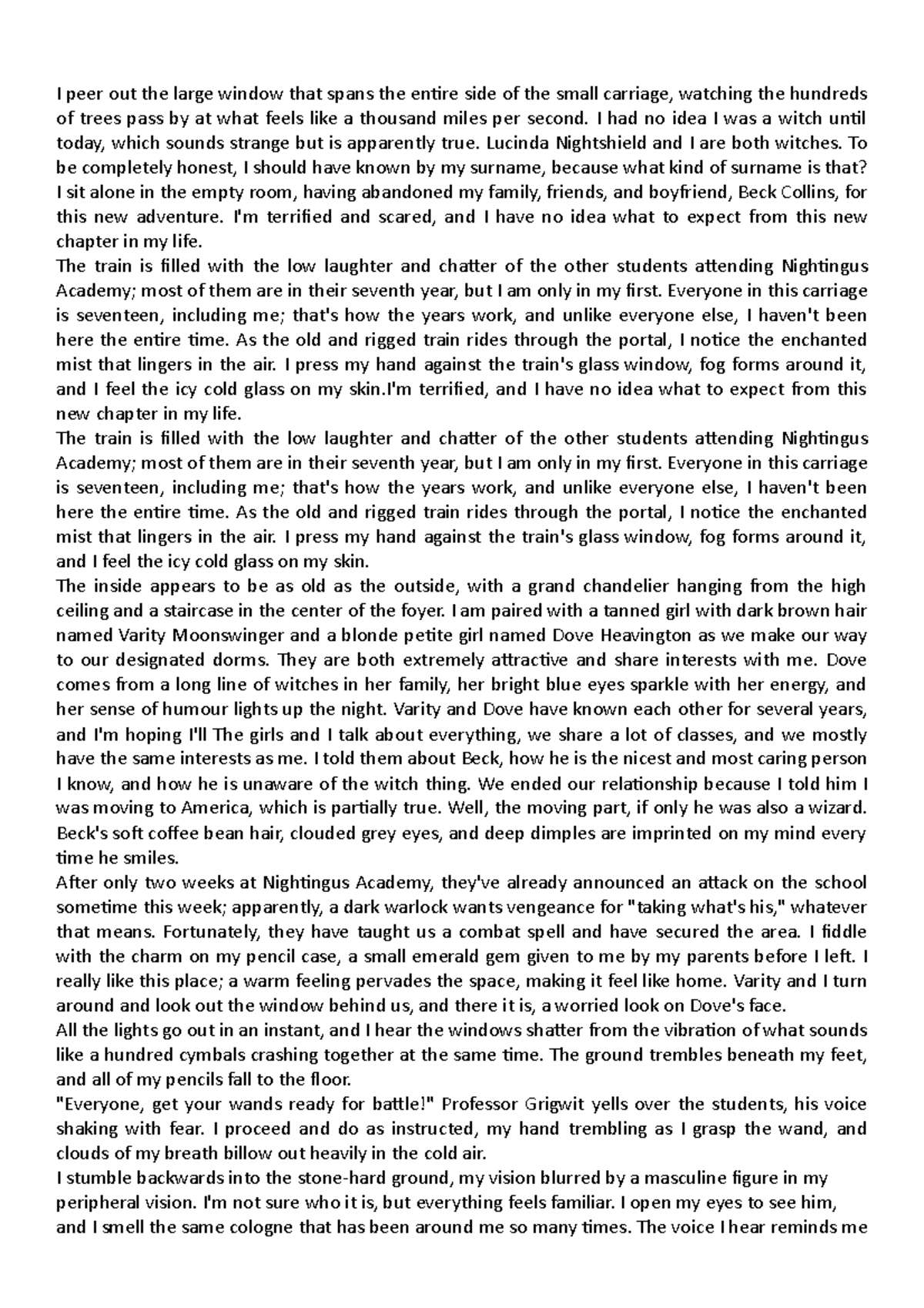 Cmc - nfd rf vs efe rg wef erh gw - I peer out the large window that ...