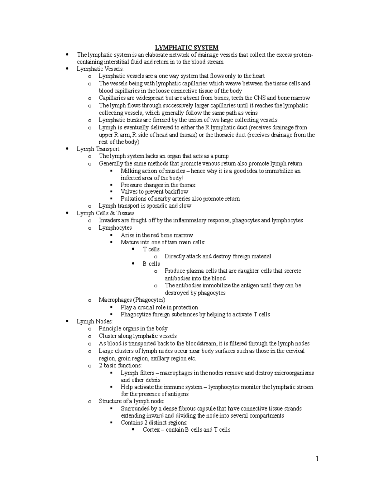 Lymphatic System - lypho - LYMPHATIC SYSTEM The lymphatic system is an ...