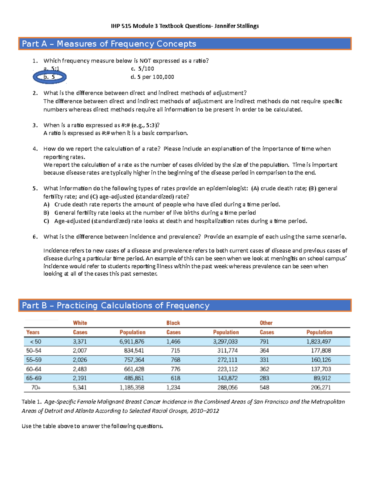 IHP 515 Module 3 Textbook Q's - IHP515 - SNHU - StuDocu