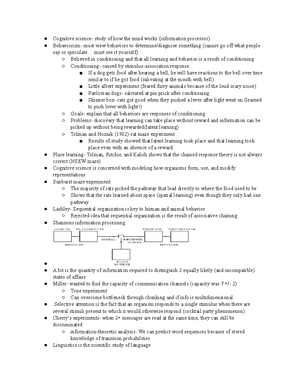 CGSC Lecture 6 - Bruce and Young Facial Processing - Facial Processing ...