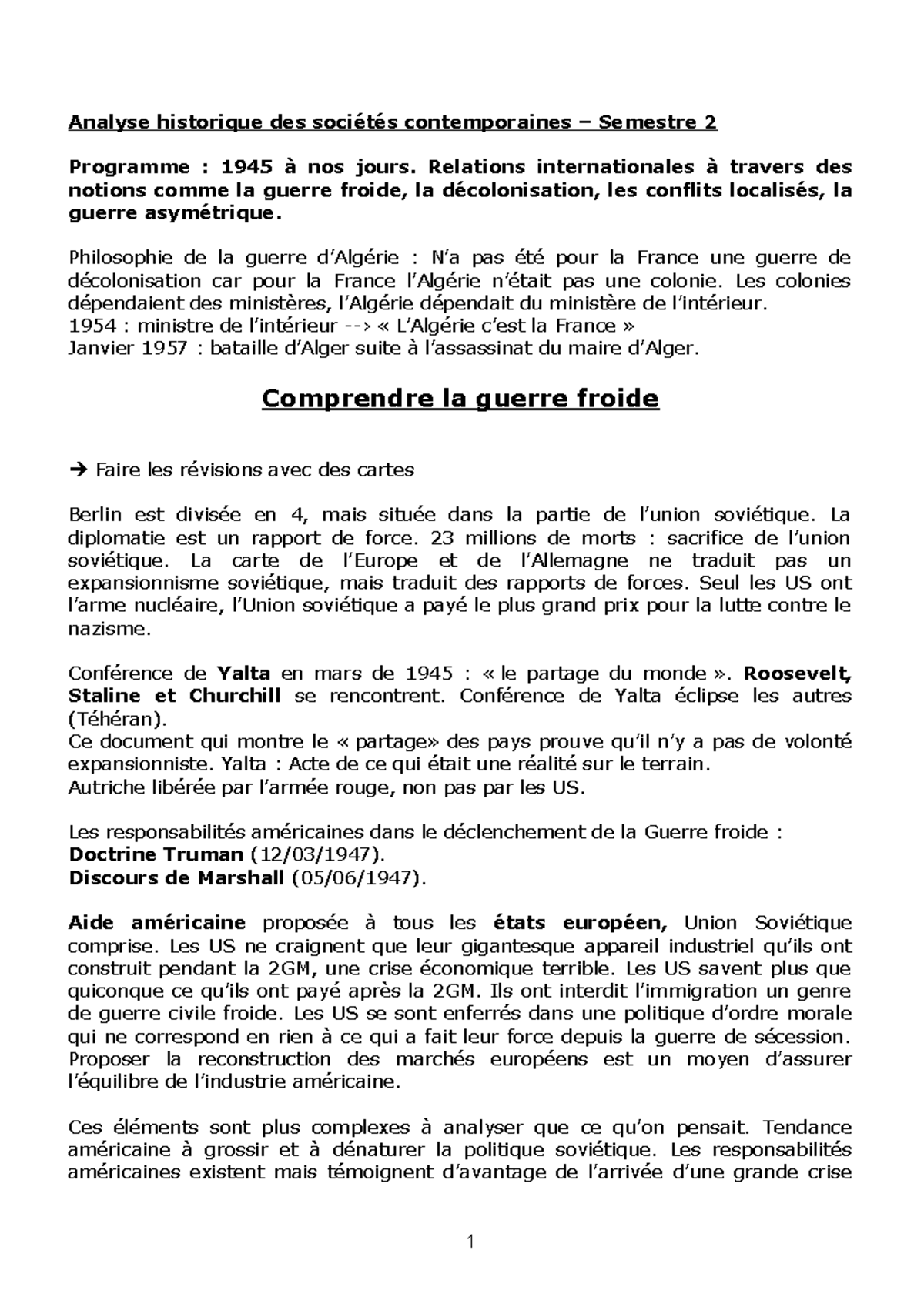 Analyse historique S2 (M. Lafon) - Analyse historique des sociétés ...