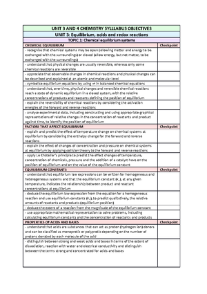 QCAA UNIT 3 and 4 Chemistry Flash Cards - Reversible Reactions ...