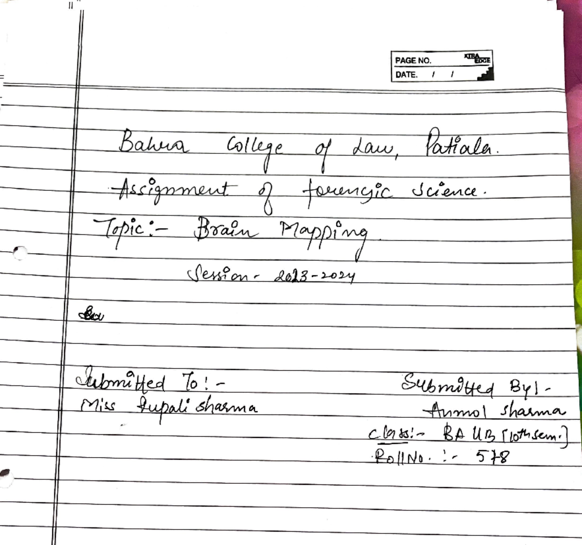 Brain mapping-1 - Forensic Science - Studocu
