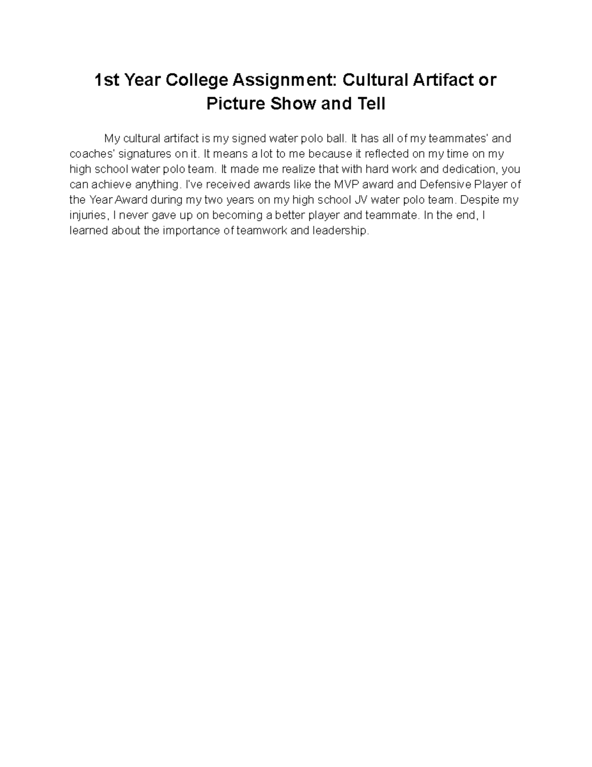 1st Year College Seminar Presentation - Cultural Box - 1st Year College ...