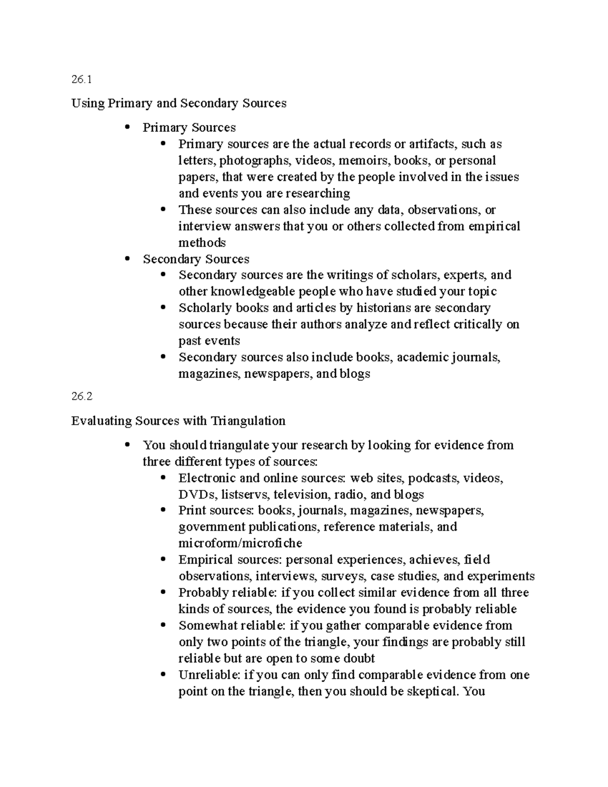 Finding Sources and Collecting Evidence - Using Primary and Secondary ...