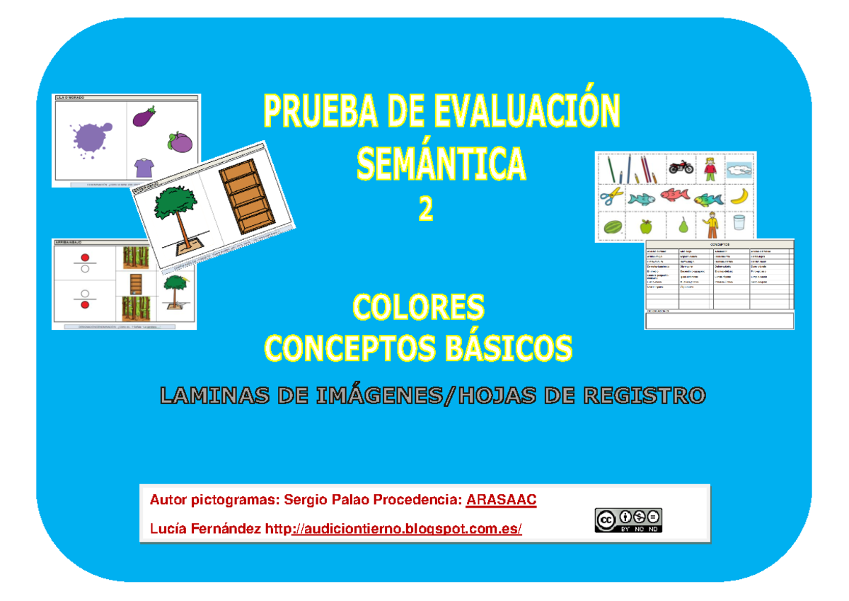 Prueba Evaluacion Semantica 2 Colores Conceptos Basicos - Autor ...