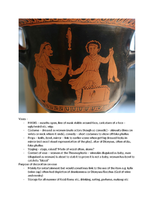 Analysed vases - OCR A-Level grade notes on all the prescribed sources ...