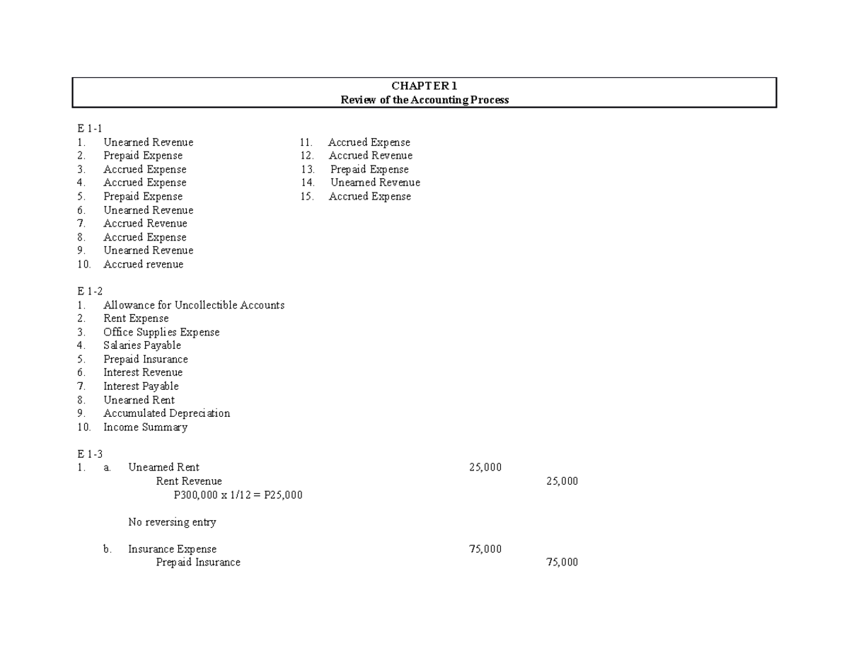 Accounting Book_1 Lupisan& Baysa Answer key - ####### CHAPTER 1 Review ...