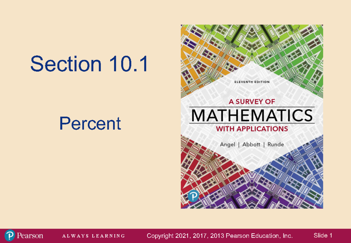 QR 10.1 Fall 2020 - Section 10. Percent What You Will Learn Upon ...